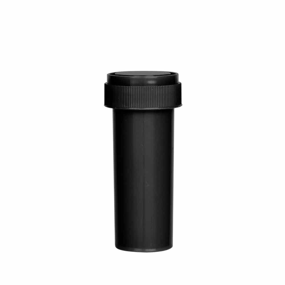 Opaque Black Reversible Cap Vials | Reversible Cap Vials | Vials | Bottles