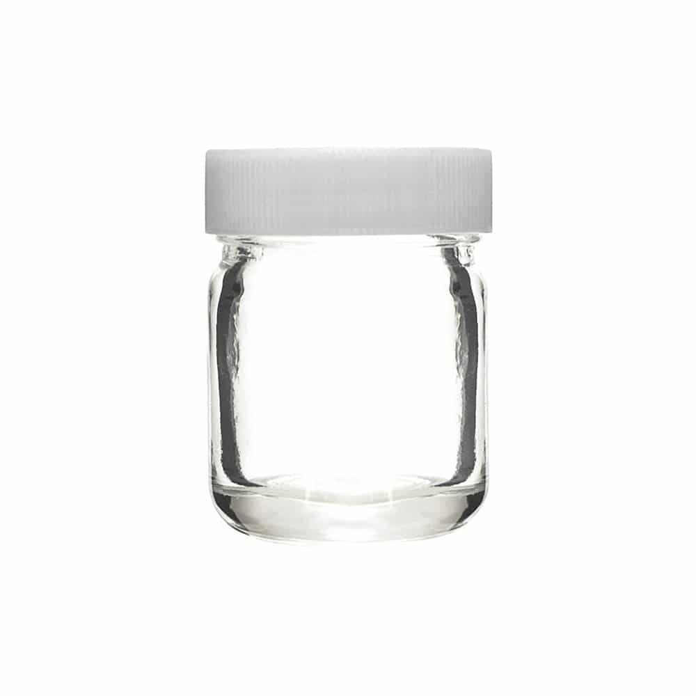 Glass Concentrate Container Black Cap 5ML (1000 Containers / Case)