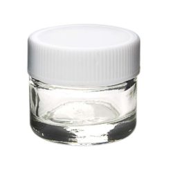 Glass Concentrate Container Black Cap 5ML (1000 Containers / Case)