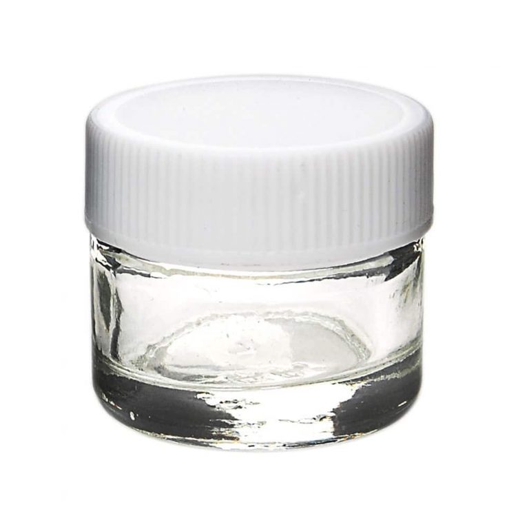 Glass Concentrate Container Black Cap 5ML (1000 Containers / Case)