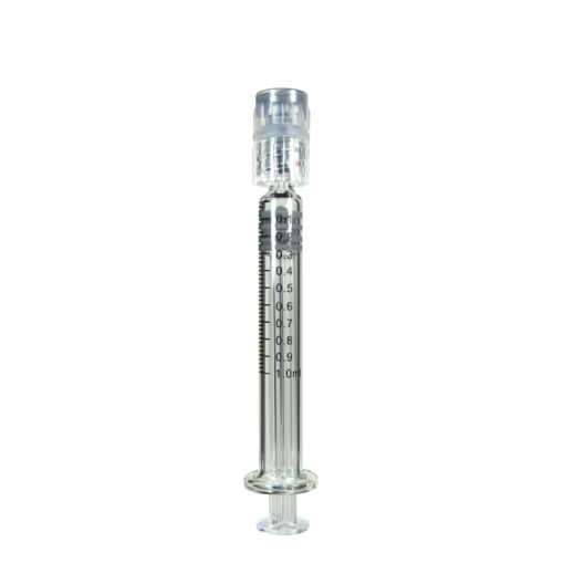 1 ML Glass Luer Lock Silver Syringe | Glass Luer Lock Syringe | Syringe