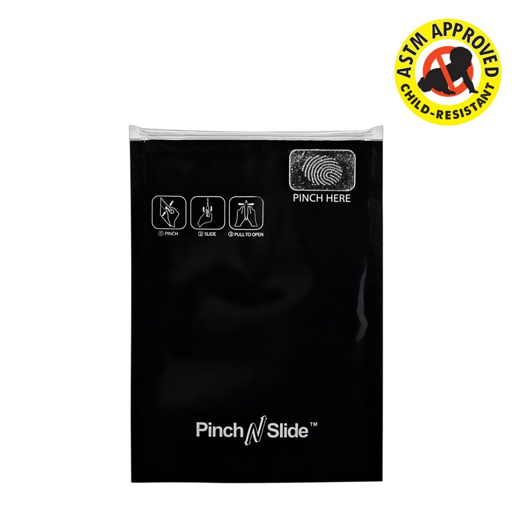 Pinch n Slide Bags | Buy child resistance bag | Line Packaging Supplies